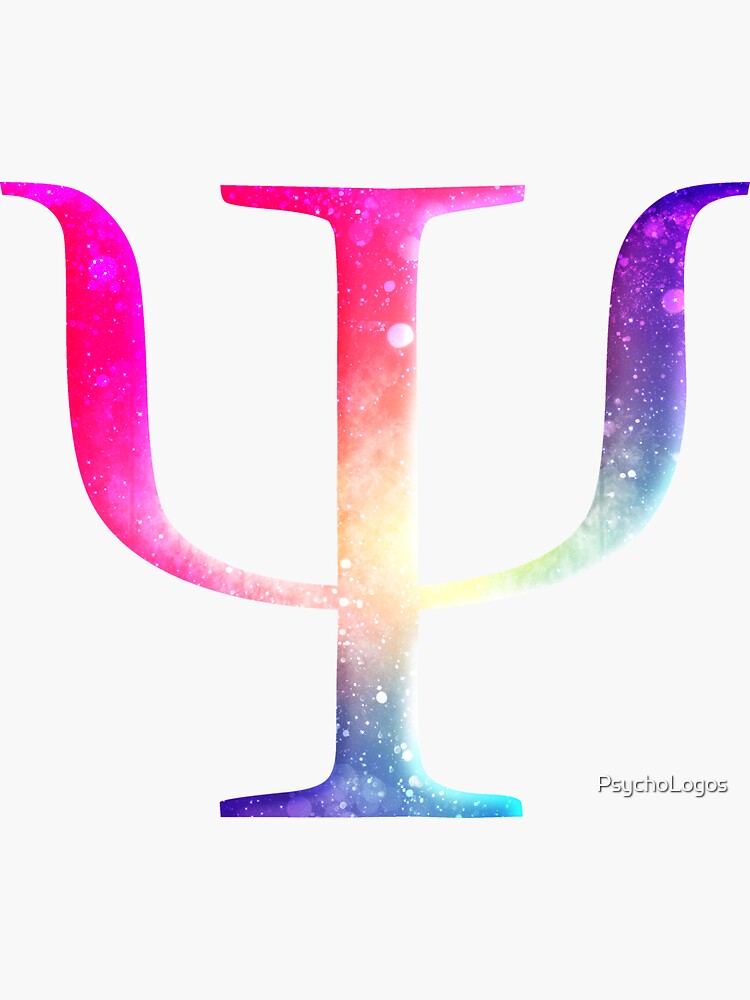 "Psychology Letter Psi [Rainbow]" Sticker for Sale by PsychoLogos ...