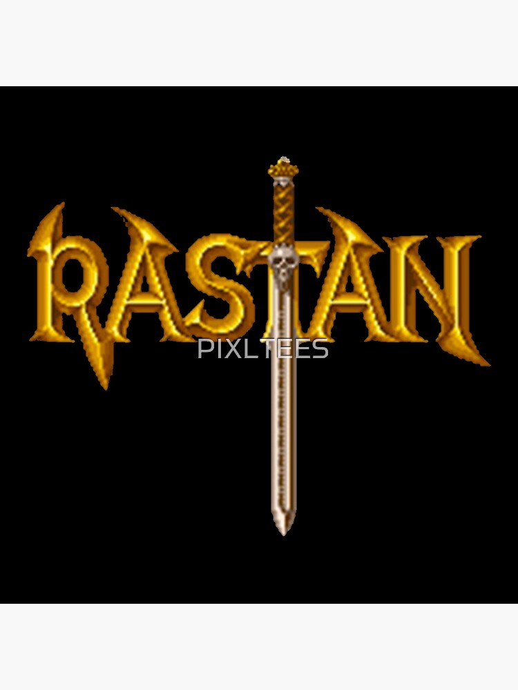 "RASTAN ARCADE TITLE SCREEN" Poster for Sale by PIXLTEES | Redbubble