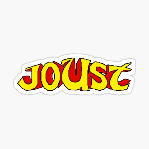 "JOUST ARCADE TITLE SCREEN" Sticker by PIXLTEES | Redbubble