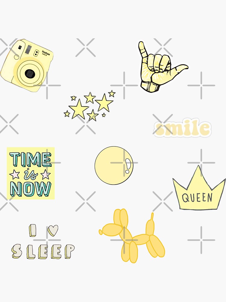"Pastel Yellow VSCO Sticker Pack" Sticker for Sale by shannondunnx ...