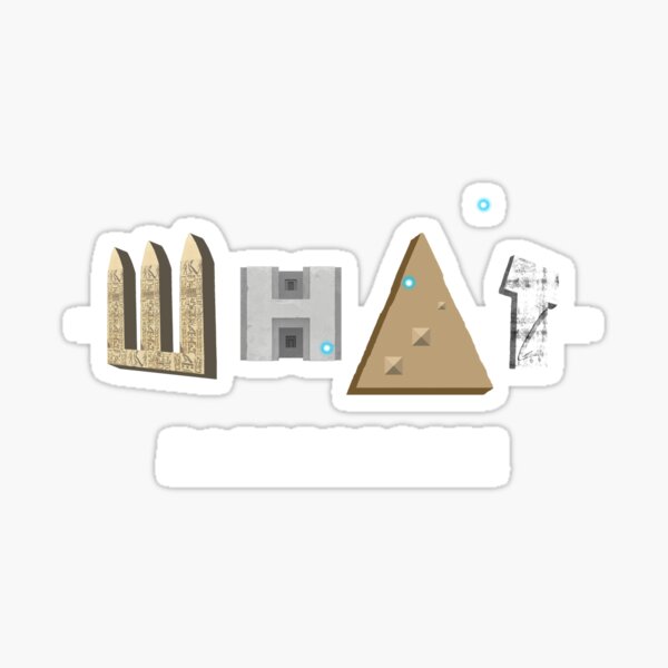 "What Happened???" Sticker for Sale by sisusisu | Redbubble