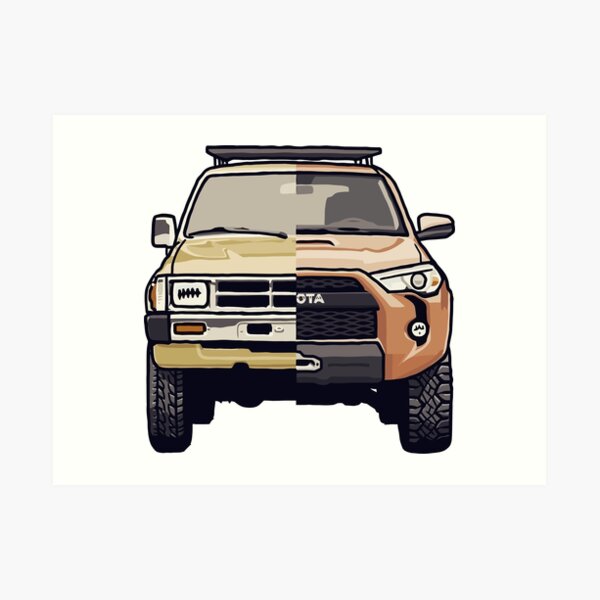"Toyota 4Runner Past and Present Design" Art Print for Sale by ChaseBig ...