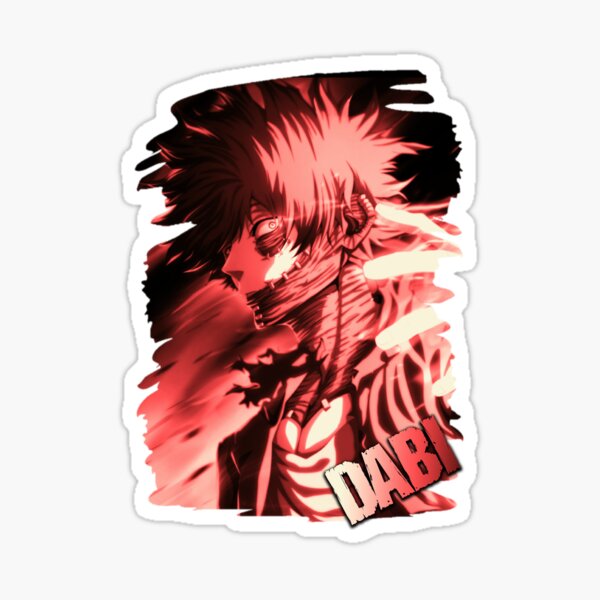 "Dabi" Sticker for Sale by simouser | Redbubble