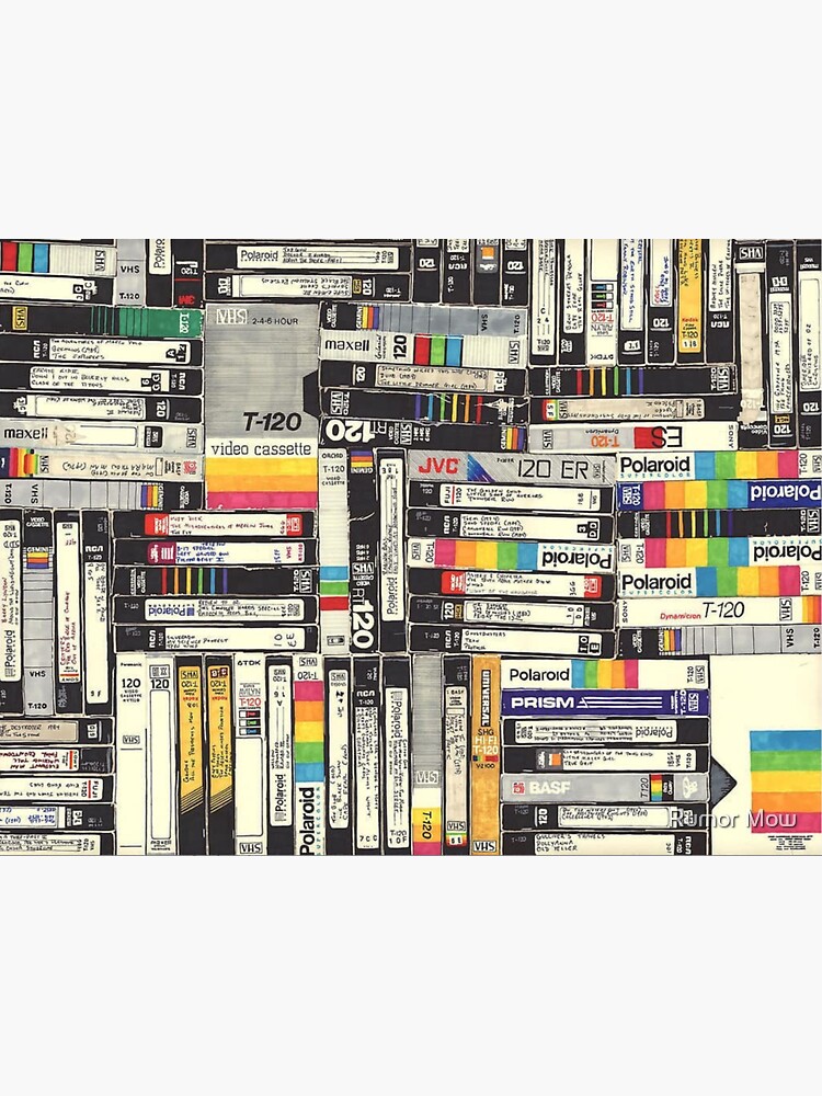"Retro VHS Stacks" Sticker by rumow | Redbubble