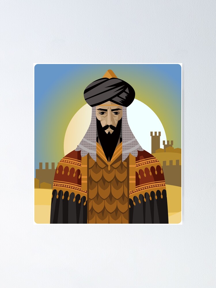 "saladin vector illustration" Poster for Sale by matintheworld | Redbubble