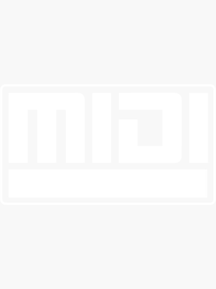 "MIDI - Musical Instrument Digital Interface" Sticker for Sale by ...