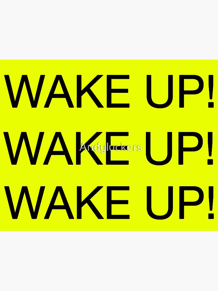 "The 1975 -PEOPLE - WAKE UP! (Black Text)" Sticker for Sale by ...