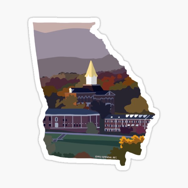"University of north georgia" Sticker for Sale by megsthornton | Redbubble