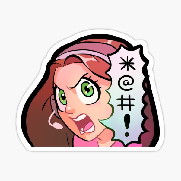 "Rage" Sticker for Sale by SimplyNovelous | Redbubble