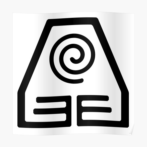 "Earthbending Symbol Geometric (subtle/grownup, corner/chest pocket ...