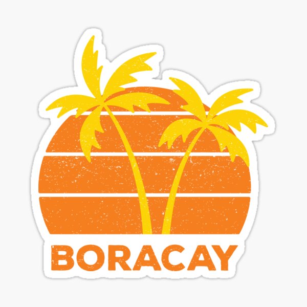 "Boracay Retro" Sticker for Sale by teesaurus | Redbubble