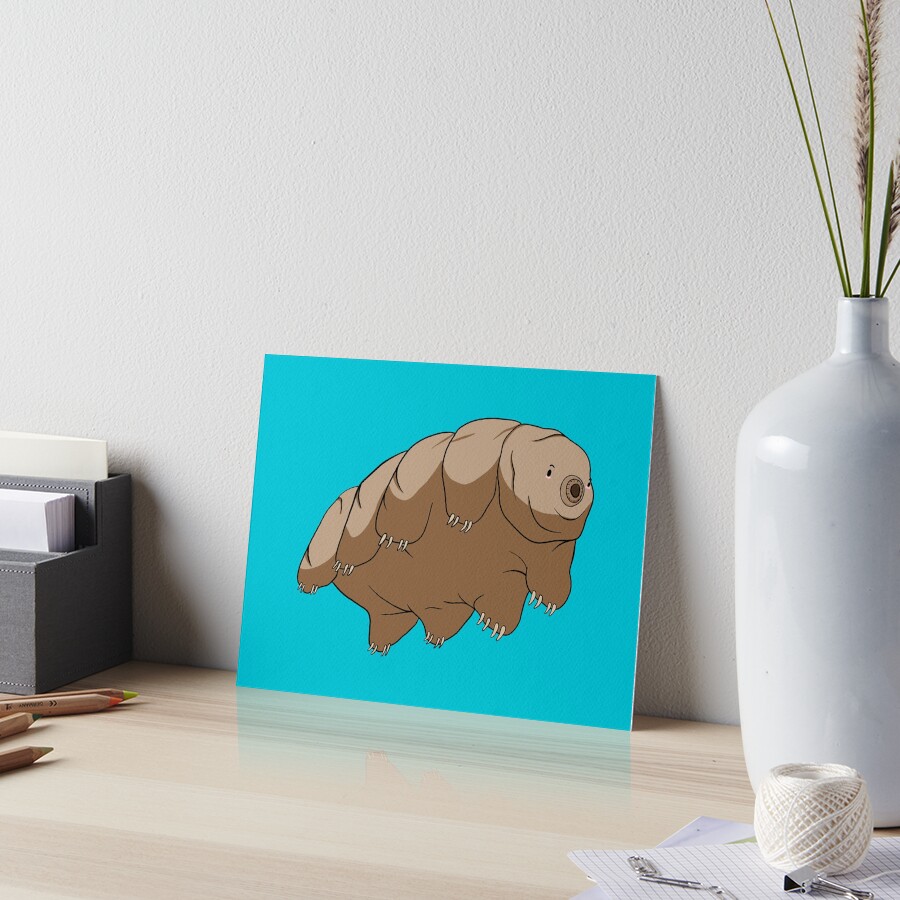 "Tardigrade Water Bear Drawing" Art Board Print by Teeming | Redbubble