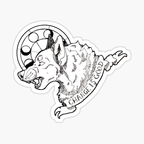 "change is good" Sticker for Sale by ArtYeen | Redbubble