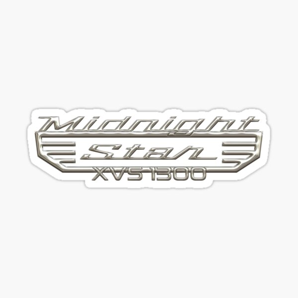 "Midnight Star XVS 1300, XVS1300 Logo 1" Sticker by KlaraBubble | Redbubble