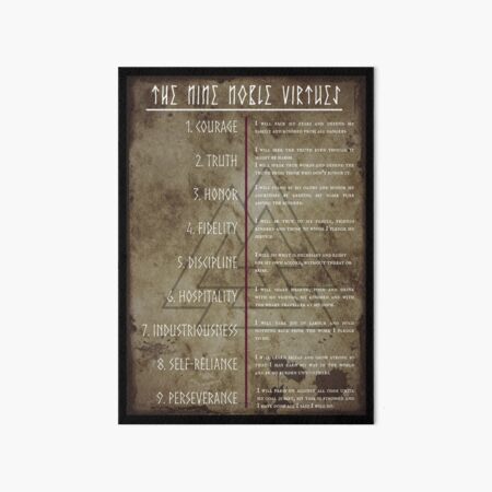 "The Nine Noble Virtues of the Norse| Asatru and Odinic rite" Art Board ...