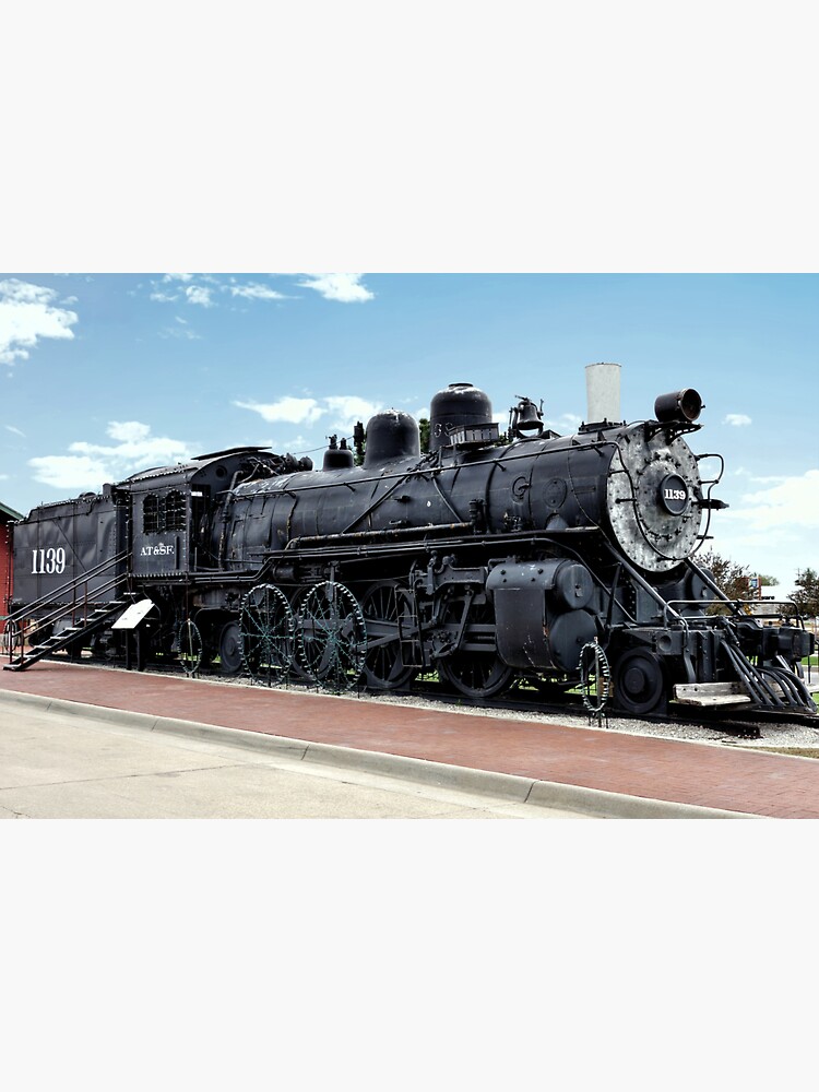 "AT - SF Steam Locomotive 1139 - Dodge City, Kansas" Sticker for Sale ...