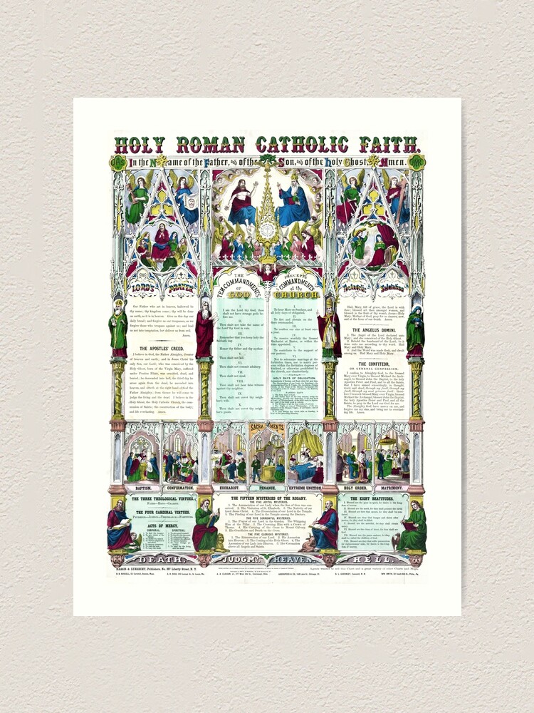 "Holy Roman Catholic Church Chart" Art Print by mindydidit | Redbubble