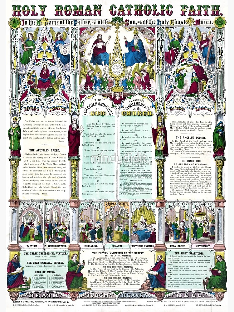 "Holy Roman Catholic Church Chart" Poster for Sale by mindydidit ...