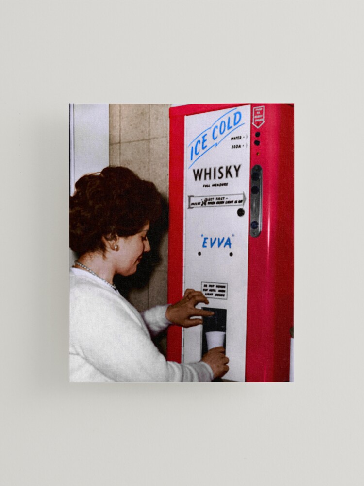 "A Whisky Vending Machine from the 50's" Mounted Print for Sale by ...