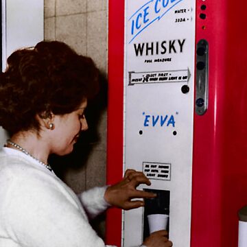 "A Whisky Vending Machine from the 50's" Mounted Print for Sale by ...