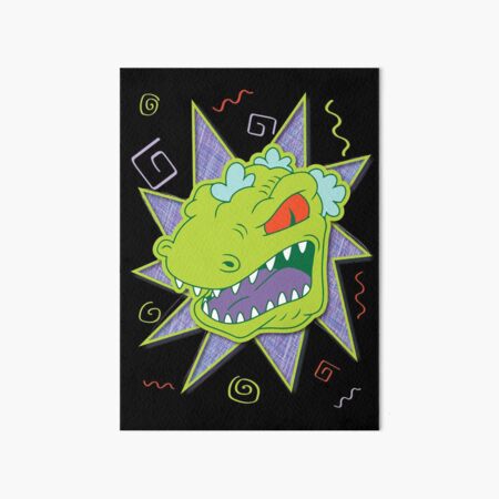 "Reptar Head - Rugrats" Art Board Print by nsissyfour | Redbubble