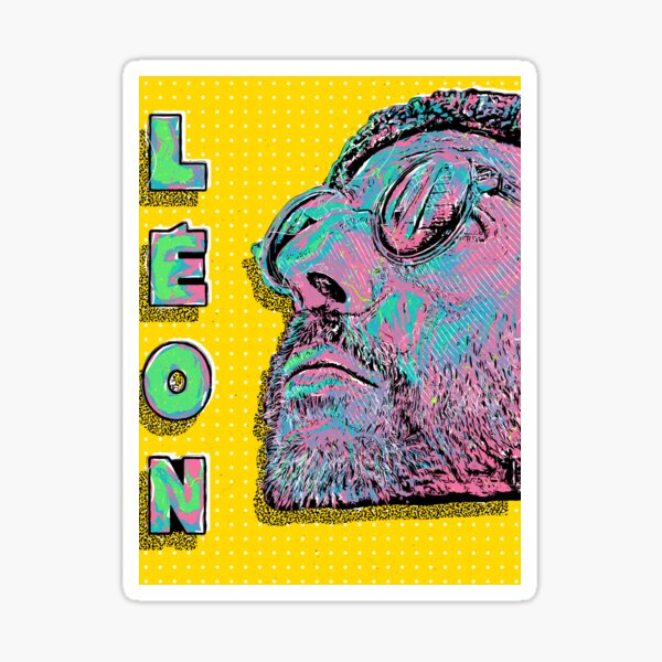 "leon the pro retro art" Sticker by TwoRabbits | Redbubble