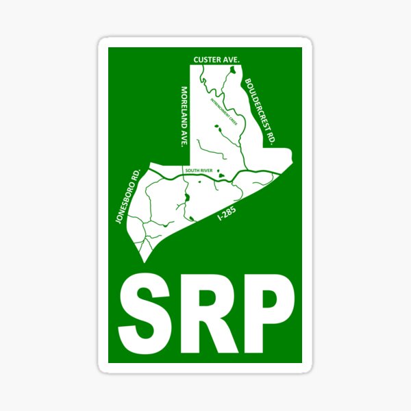 "SRP - Vertical - White on Green" Sticker for Sale by STOAPF | Redbubble