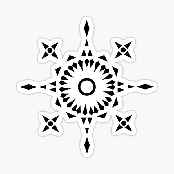 "Touhou Hitbox (Black)" Sticker for Sale by ZeroSagitary | Redbubble