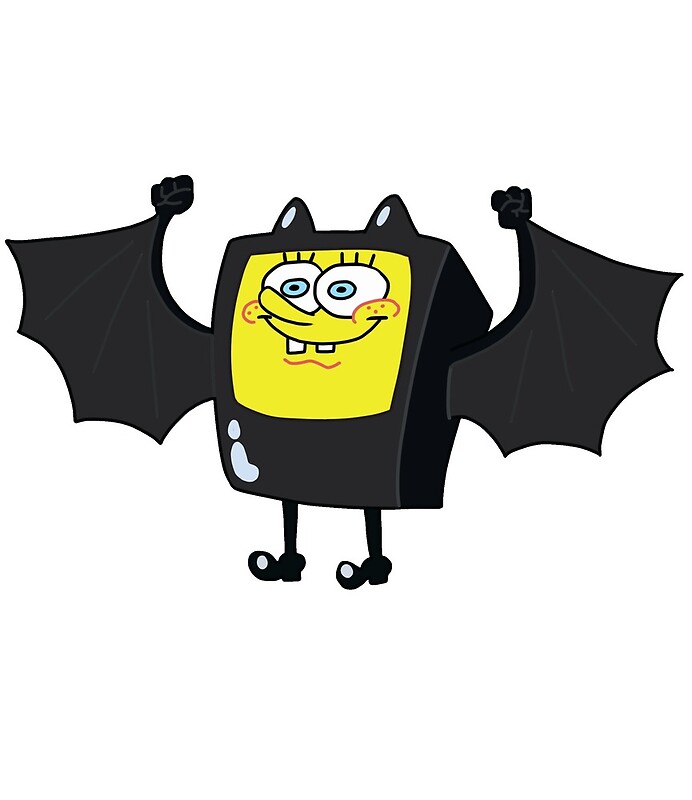 "Spongebob - Bat Sponge" by Das-Auxxus | Redbubble