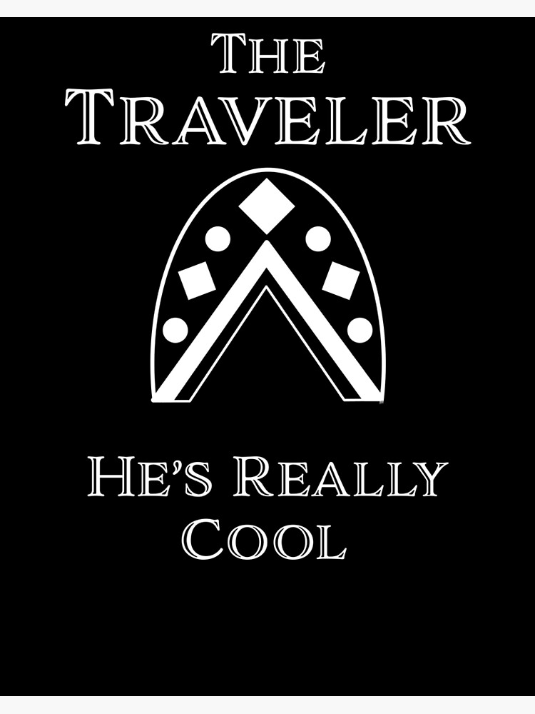 "The Traveler Holy Symbol (White)" Art Board Print for Sale by ...