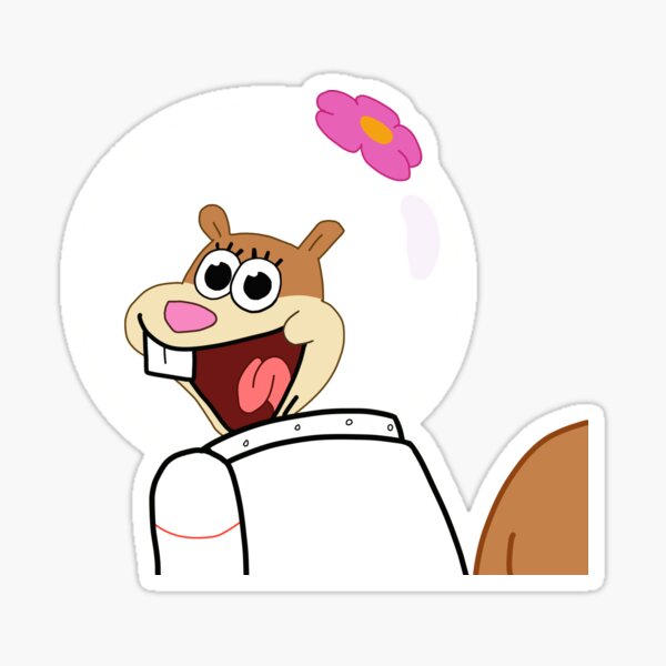 "Spongebob - Sandy Cheeks" Sticker for Sale by Das-Auxxus | Redbubble