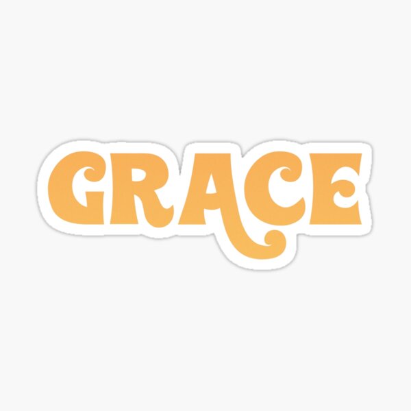 "Grace sticker" Sticker by scarletttharp | Redbubble