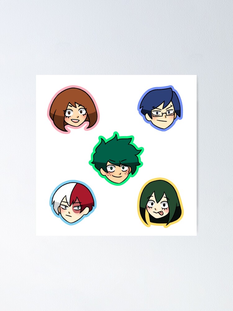 "BNHA Cute Dekusquad" Poster by himkay | Redbubble