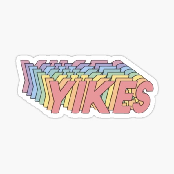 "Yikes" Sticker by Edwintorres1041 | Redbubble