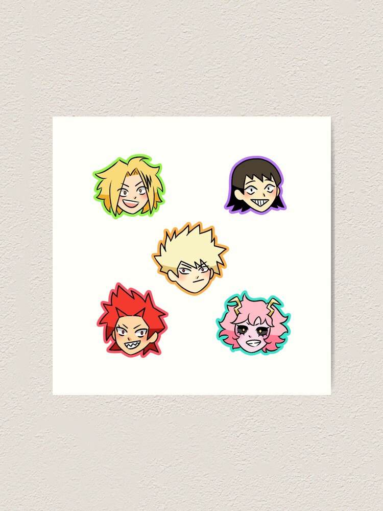 "BNHA Cute Bakusquad" Art Print by himkay | Redbubble