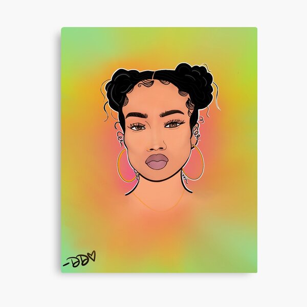 "Jhene Aiko Cartoon" Canvas Print for Sale by dessydoll | Redbubble