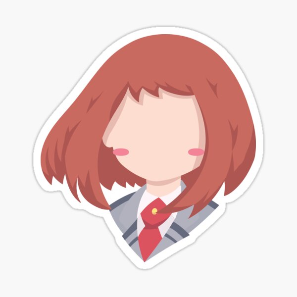 "Flat Art Ochaco Uraraka" Sticker for Sale by PabloooDuarte | Redbubble