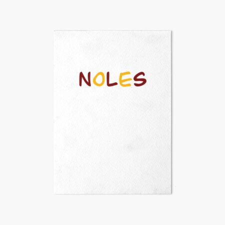 "noles sticker" Art Board Print for Sale by hennyh101 | Redbubble