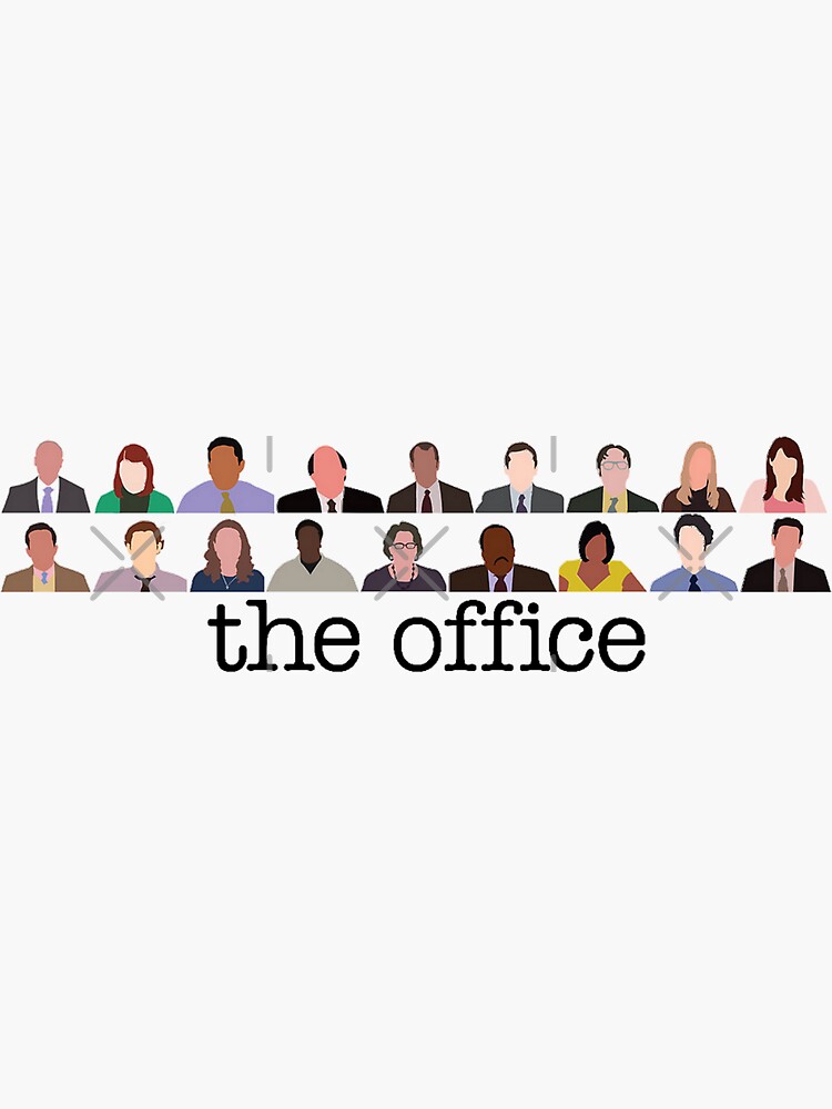 "The Office Characters" Sticker by carowilson | Redbubble