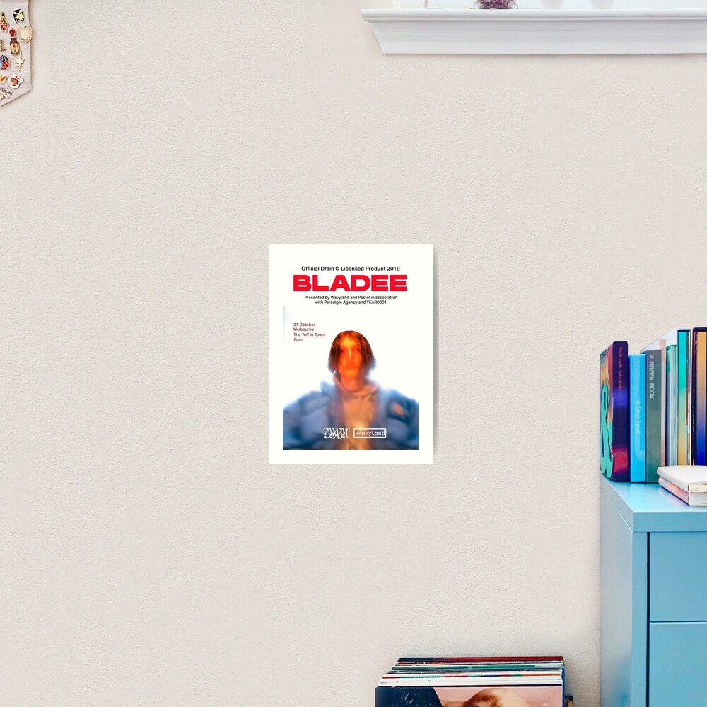 "bladee drain gang poster " Art Print for Sale by adon99422 | Redbubble