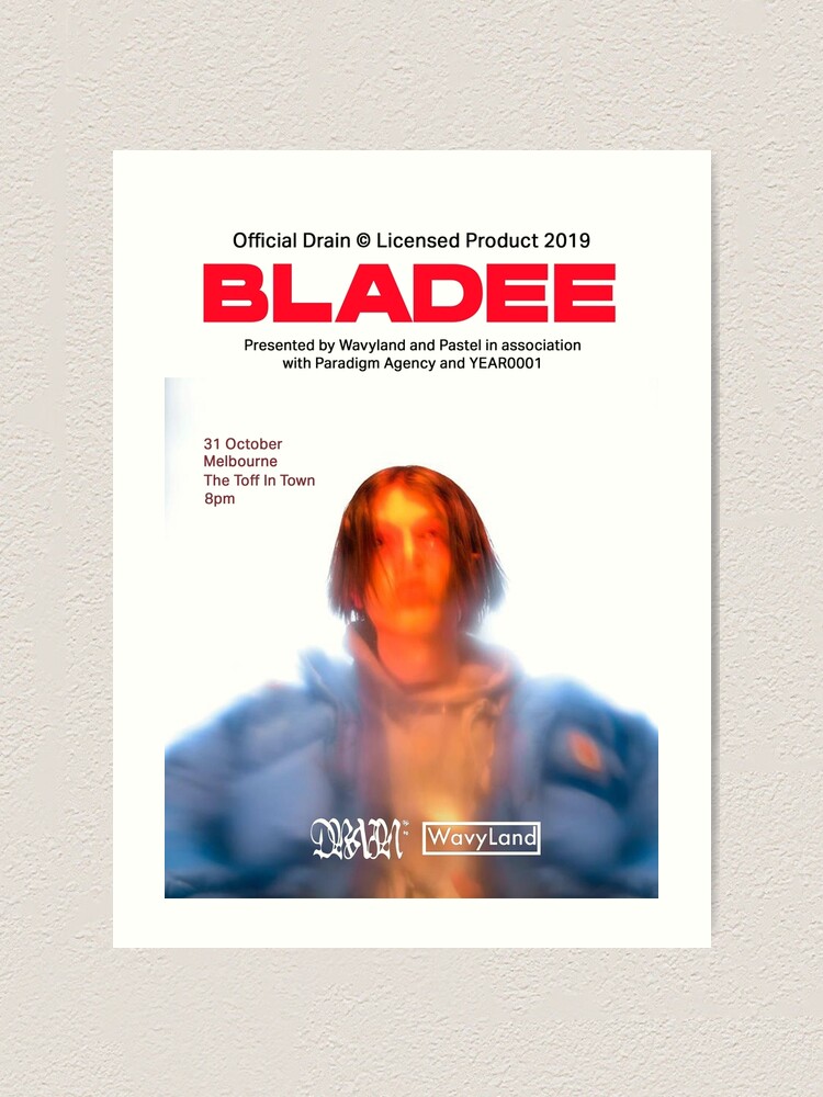 "bladee drain gang poster " Art Print for Sale by adon99422 | Redbubble