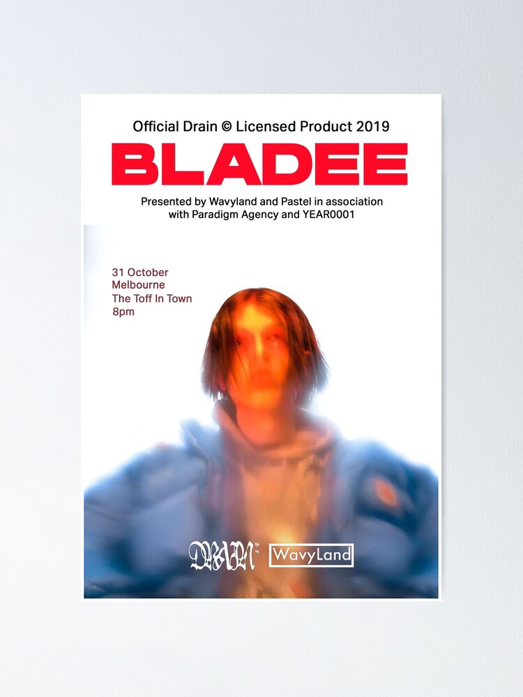 "bladee drain gang poster " Poster for Sale by adon99422 | Redbubble