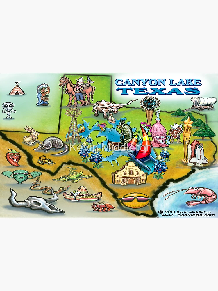 Canyon Lake Texas Map Canyon Lake Texas Laser Cut Map – Gypsy Finns