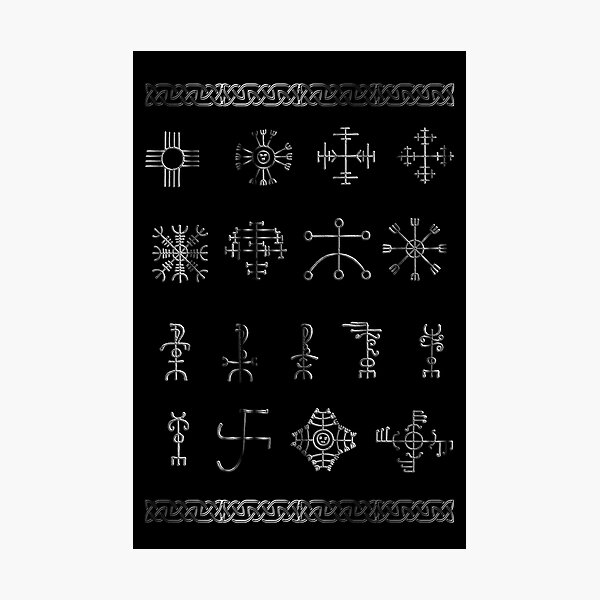 "Viking/Icelandic Staves" Photographic Print for Sale by KarenLincoln ...