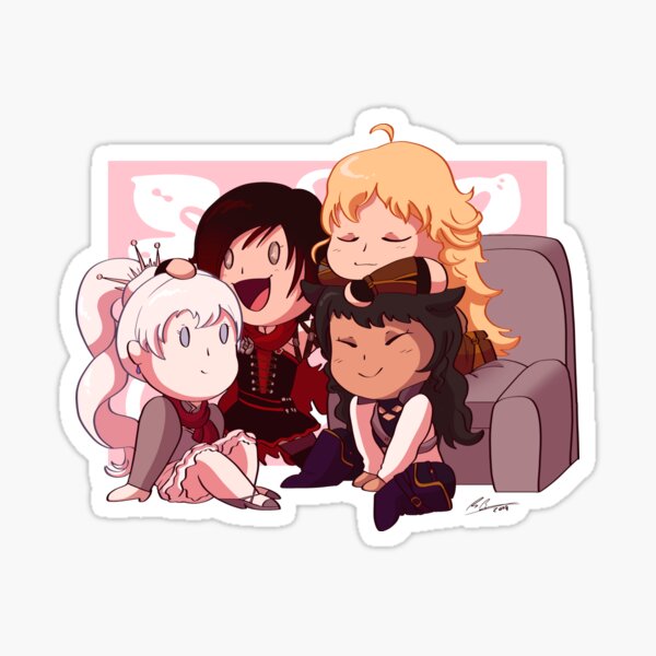 "Team RWBY Chibis" Sticker by EpikBecky | Redbubble