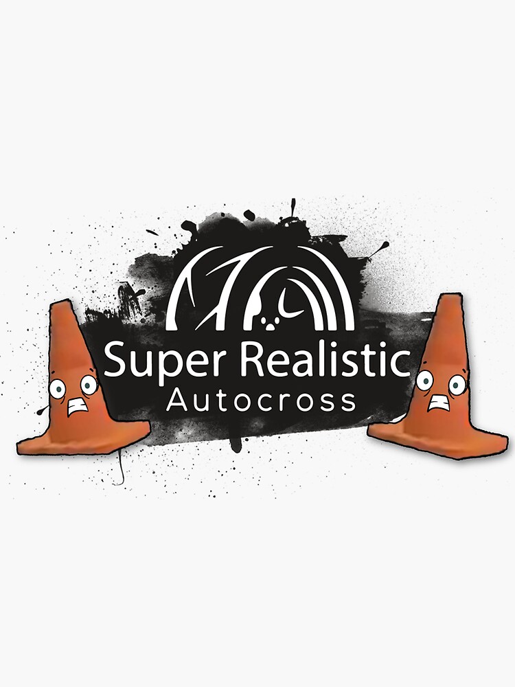 "Super Realistic Autocross Scared Cones Logo" Sticker for Sale by ...