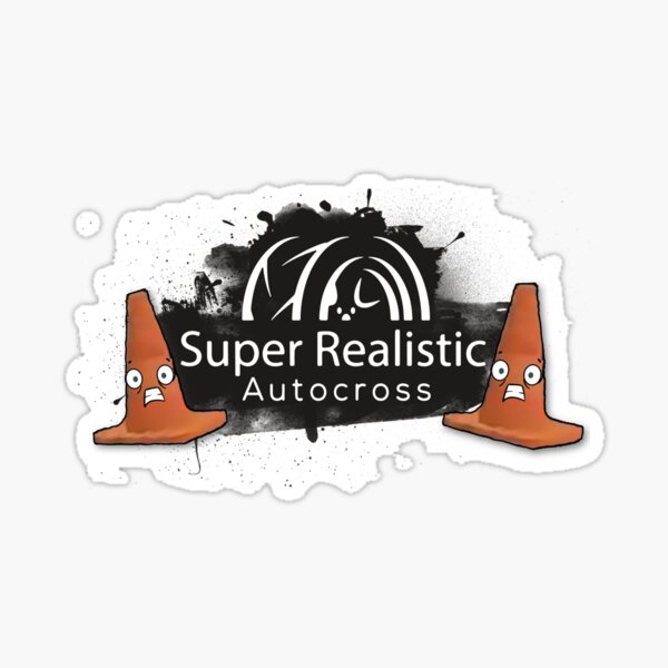 "Super Realistic Autocross Scared Cones Logo" Sticker for Sale by ...