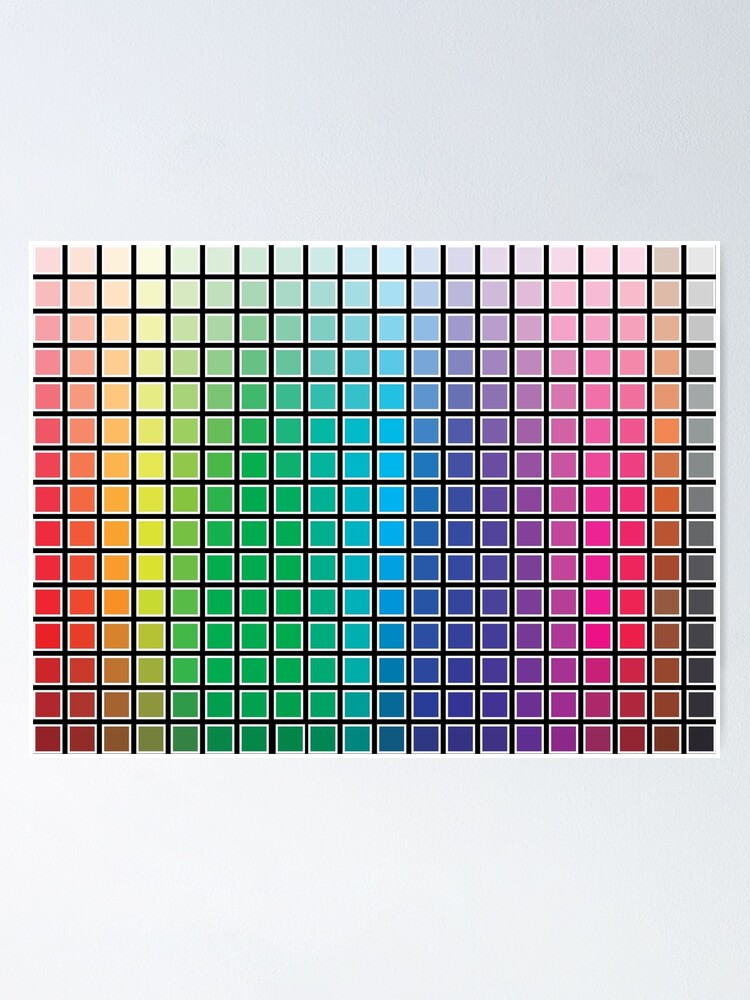 "graphic designer color chart" Poster by emphatic | Redbubble