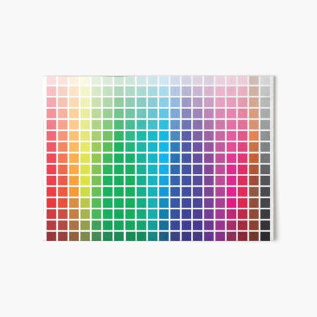 "graphic designer color chart" Art Board Print by emphatic | Redbubble