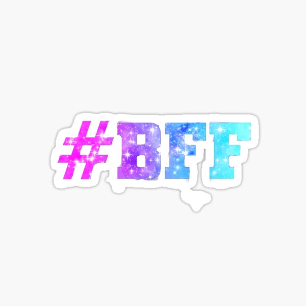"BFF" Sticker for Sale by Power Designs | Redbubble